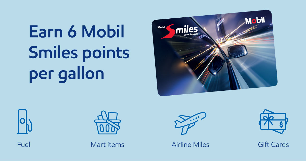 Smiles Driver Rewards program | Mobil Oil Mariana Islands, Inc.